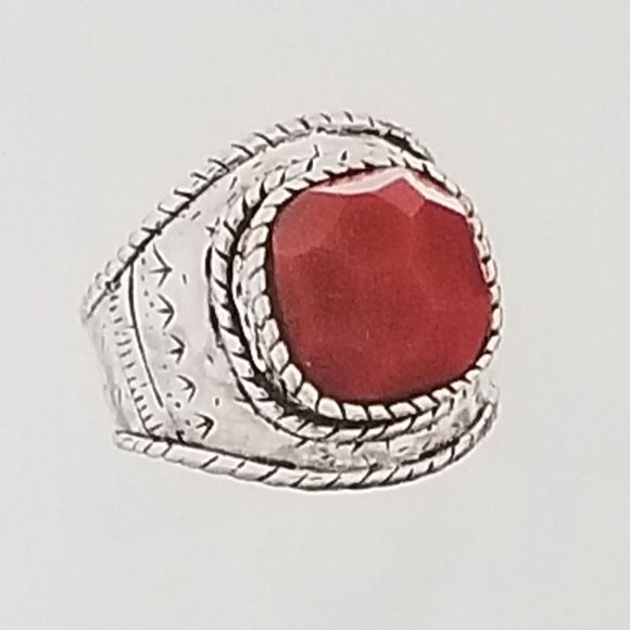 Silpada | Jewelry | Silpada Sterling Silver Coral Ring | Poshmark